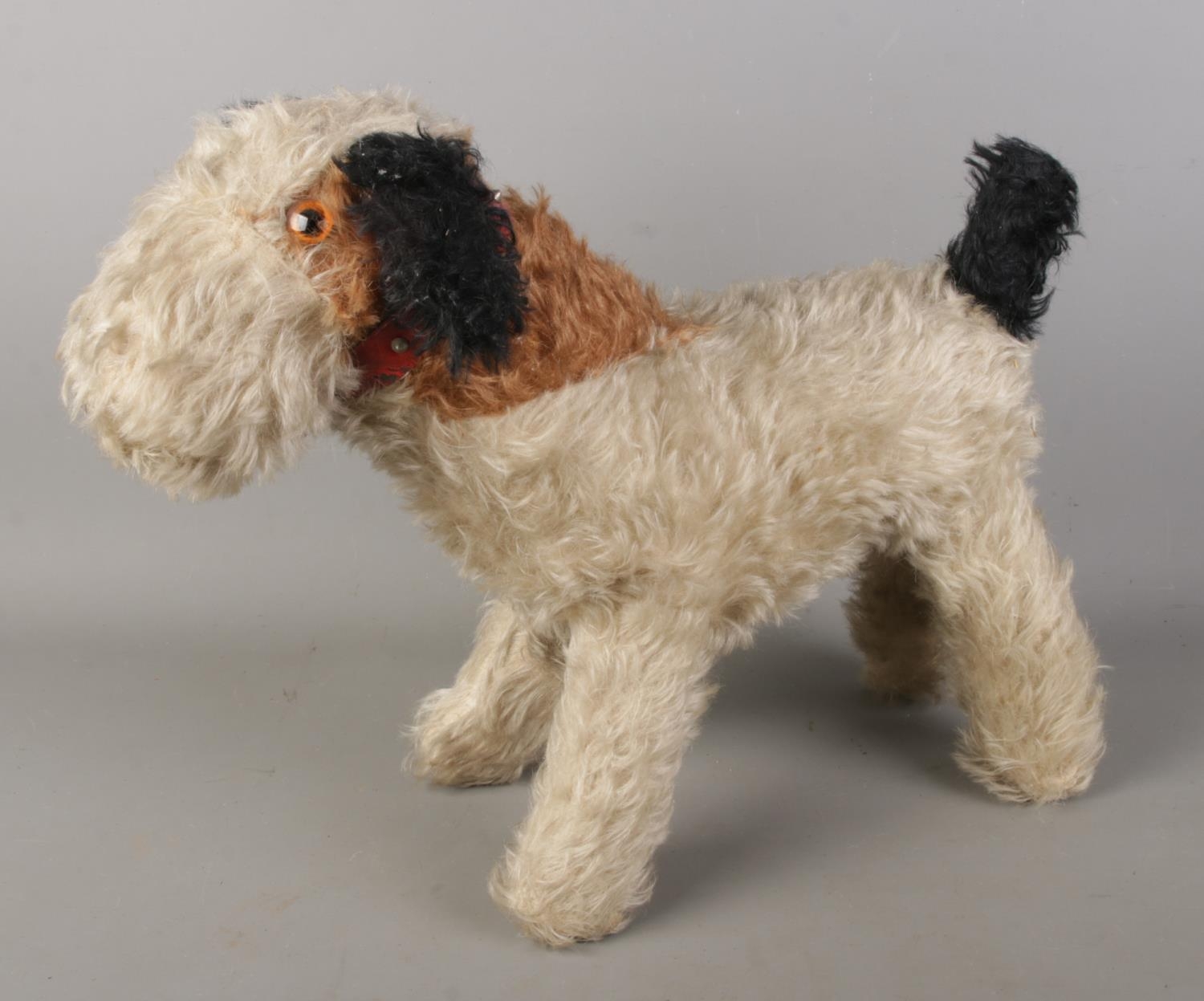 A vintage plush fox hound/terrier in the manner of Merrythought- White ...