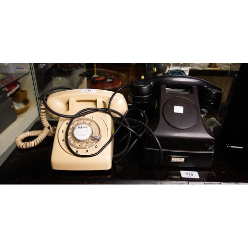 BAKELITE TELEPHONE + VINTAGE PHONE