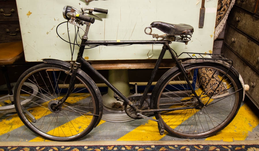 VINTAGE HIGH NELLY BIKE WITH BROOKS SADDLE