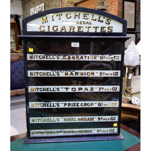 FINE MITCHELL'S CIGARETTES 6 DRAWER COUNTER DISPLAY. 56 X 70