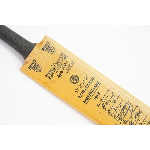 A Keith Miller Cricket Bat (Extra Special Australian's 1948).