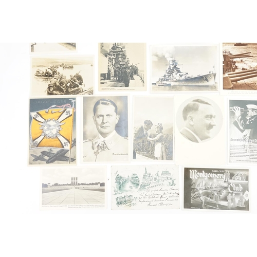 A Collection of Nazi Third Reich postcards to include Hitler and youth ...