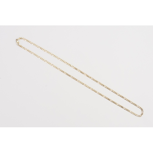 A 14ct Gold chain necklace. 61cm long. Weight 14.6g.