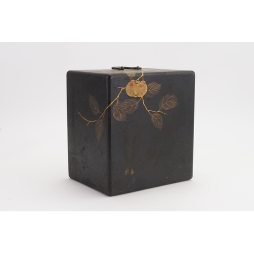 Ex Collection of Rev. John Gage Waller. A Japanese Black Lacquered ...