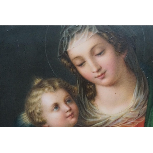 Ex Collection of Rev. John Gage Waller. A painted Porcelain Plaque ...