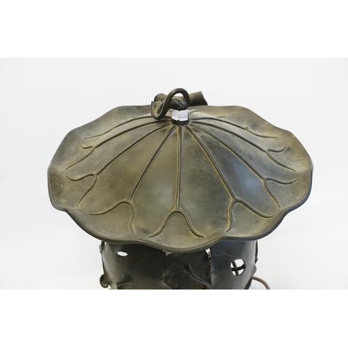 Ex Collection of Rev. John Gage Waller. A Japanese Bronze Candle Holder ...