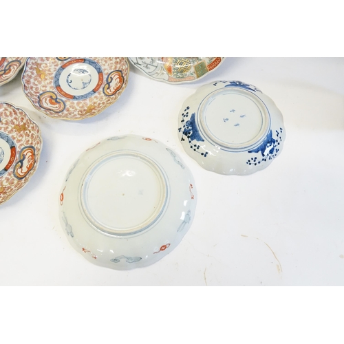 Ex Collection of Rev. John Gage Waller. Seven various Imari Serving ...