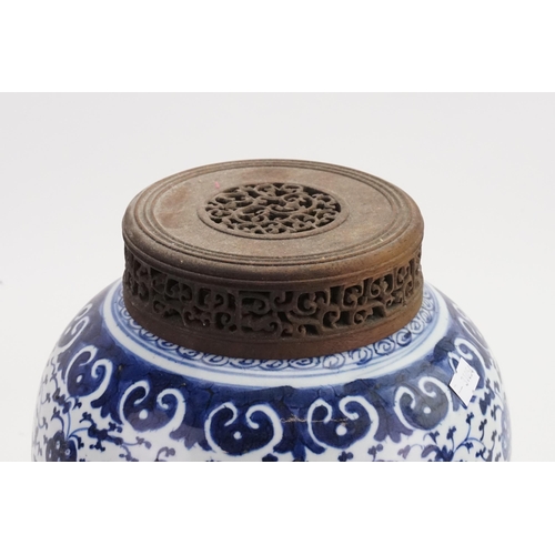 Ex Collection of Rev. John Gage Waller. A Japanese Blue & White Floral ...