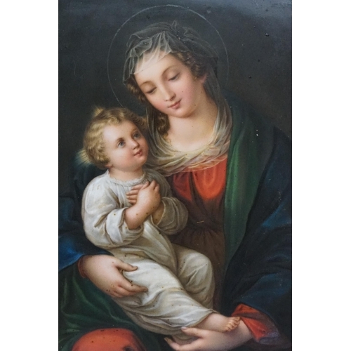 Ex Collection of Rev. John Gage Waller. A painted Porcelain Plaque ...