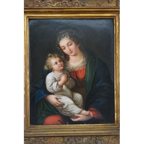 Ex Collection of Rev. John Gage Waller. A painted Porcelain Plaque ...