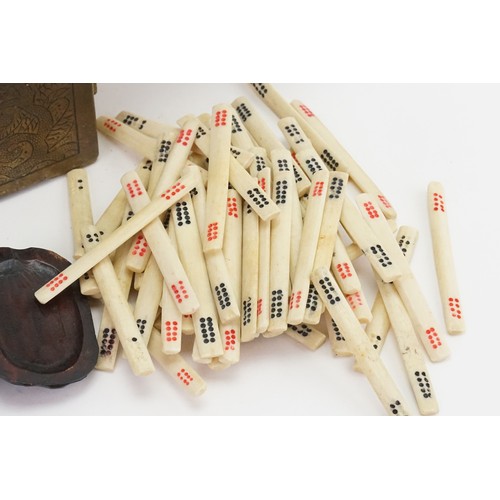 Ex Collection of Rev. John Gage Waller. A quantity of Mah-Jong Sticks ...