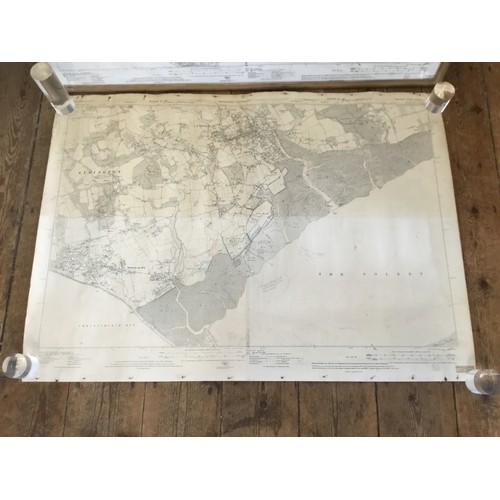 An Original Map of Lymington & The Solent from 1932 along with a Print ...