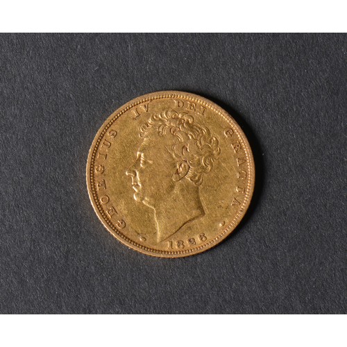 A George IV 1826 Shield Back Gold Guinea. Weighing: 8 grams.