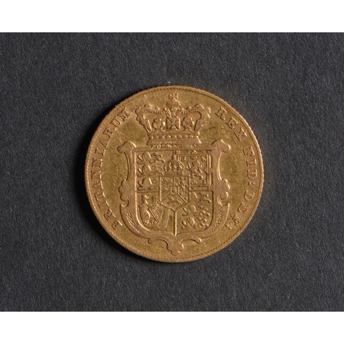 A George IV 1826 Shield Back Gold Guinea. Weighing: 8 grams.