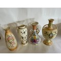 A Collection four Large vases to include Crown Devon, Cranford ware, etc.