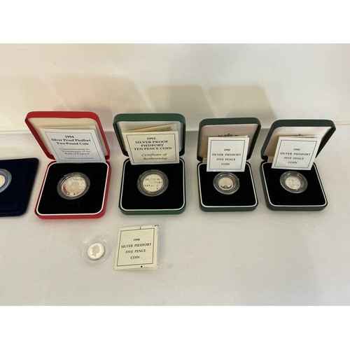 A Collection of Piedfort Coins to include a Royal Mint 20p, £2 1994 ...