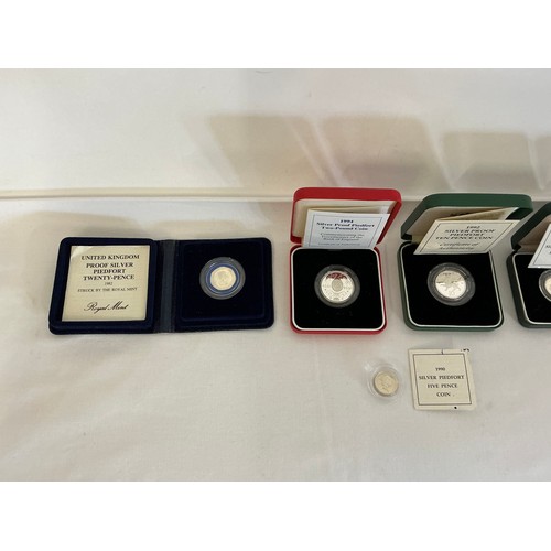 A Collection of Piedfort Coins to include a Royal Mint 20p, £2 1994 ...