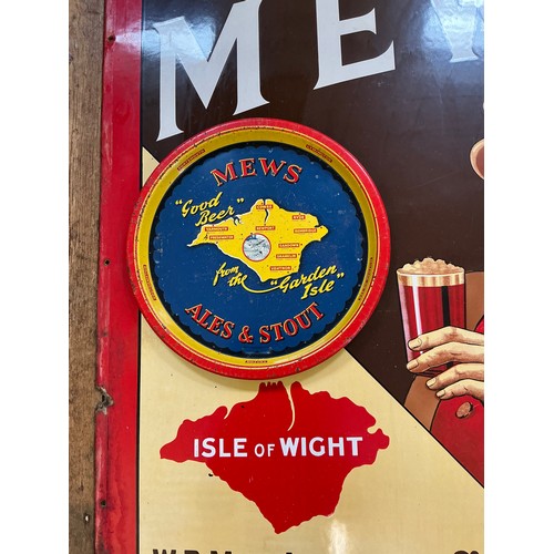 An Enamelled Advertising Sign for "Mew's Beers" (Isle of Wight ...
