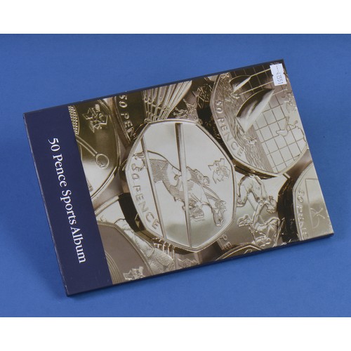 A 2012 Olympics "50p" Album of 29 Coins in Original Folder.