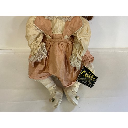 A Large Vintage Porcelain Doll "Claudia" by The Celia Doll Company ...