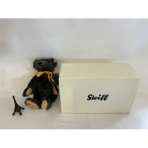 A Boxed Steiff Bear "Galleries Lafyette Eiffel Tower" (00604) with Certificate Liited Edition of 150
