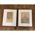 R.S.P. Pair of Pictures of Fairies on Mushroom & Demure, signed Stanton ...