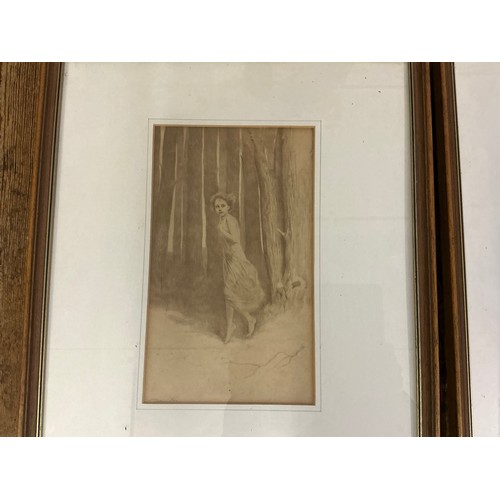 R.S.P. Pair of Pictures of Fairies on Mushroom & Demure, signed Stanton ...
