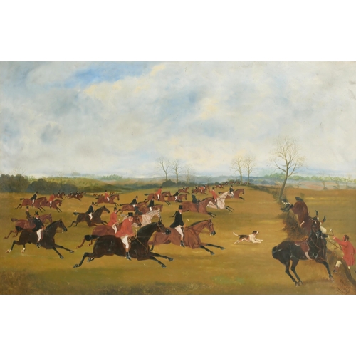 Sylvester Martin (1838-1906) British. The Meet, Oil on Canvas, Signed ...
