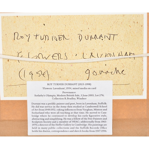 Roy Turner Durrant (1925-1998) British. "Flowers; Lavenham", Mixed ...