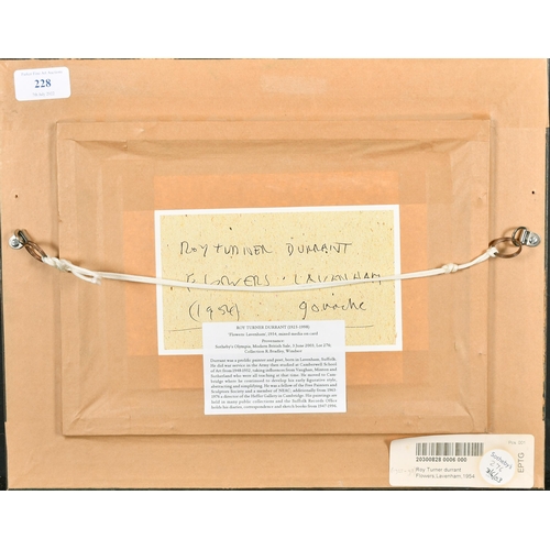 Roy Turner Durrant (1925-1998) British. "Flowers; Lavenham", Mixed ...