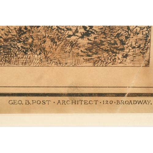 George Browne Post (Architect, 1837-1913) American. "American South ...