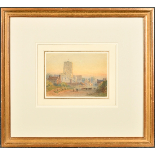 Henry George Hine (1811-1895) British. 'Outside Shoreham Church ...