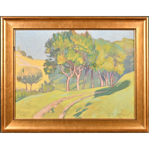 Theodore Delachaux (1879-1949) French. A Summer Landscape, Oil on board ...