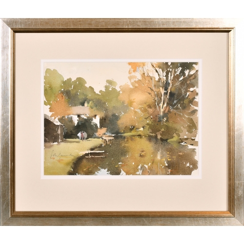 John Yardley (1933- ) British. "River Scene", Watercolour, Signed in ...
