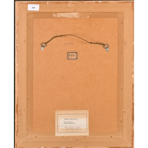 Raymond Martinez (1889-1969) Italian. "Monte Ontaneto", Oil on board ...