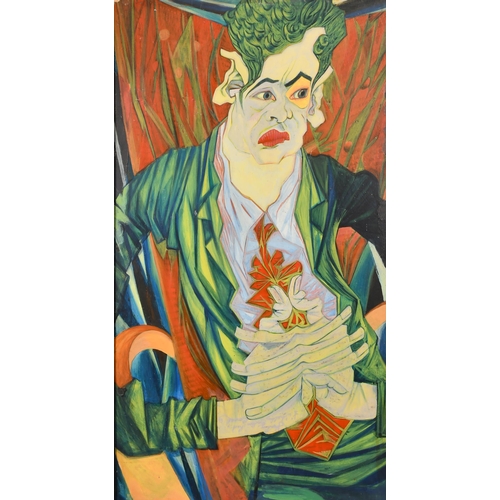 Attributed to John Richardson (1924-2019) British. A Vorticist Portrait ...