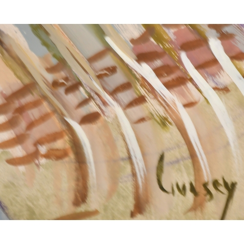 John Livesey (1926-1990) British. Still Life of Flowers by a Chair ...