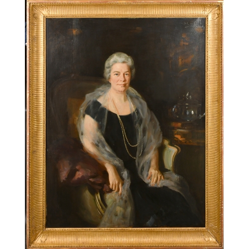 Wilfrid Gabriel de Glehn (1870-1951) British. Portrait of Mrs Mary ...