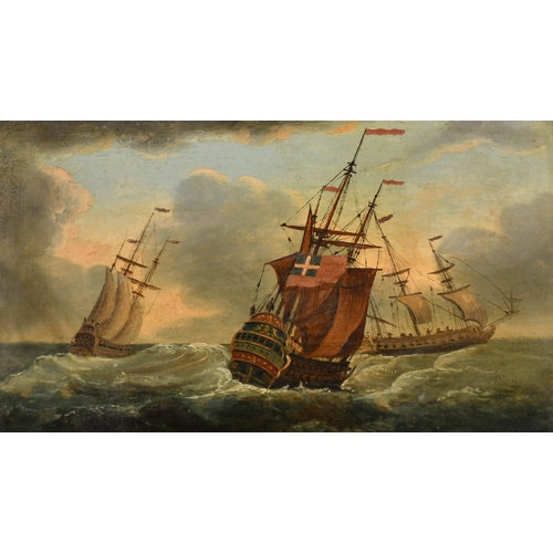 Circle of Peter Monamy (1681-1749) British. A Study of a Three Master ...