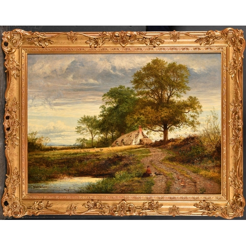 Benjamin Williams Leader (1831-1923) British. "Landscape with a Cottage ...