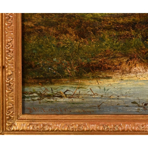 Benjamin Williams Leader (1831-1923) British. "Landscape with a Cottage ...