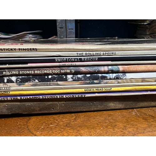 10 x rolling stones vinyl lps,