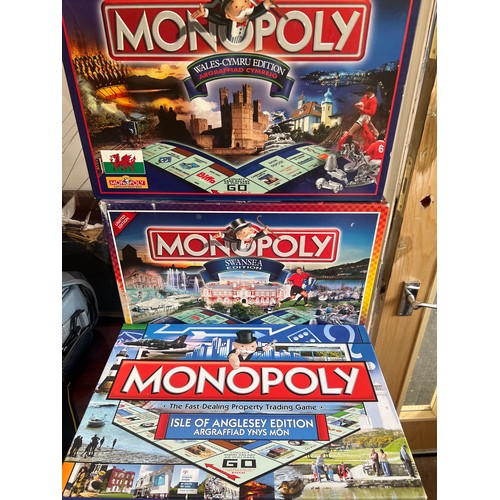 Three - Monopoly Ltd Edition sets - including Wales, Swansea, isle of ...