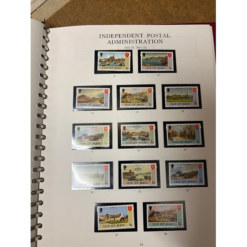 Stanley Gibbons Isle of Man Stamp album - complete