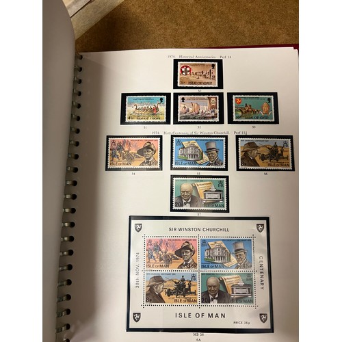 Stanley Gibbons Isle of Man Stamp album - complete