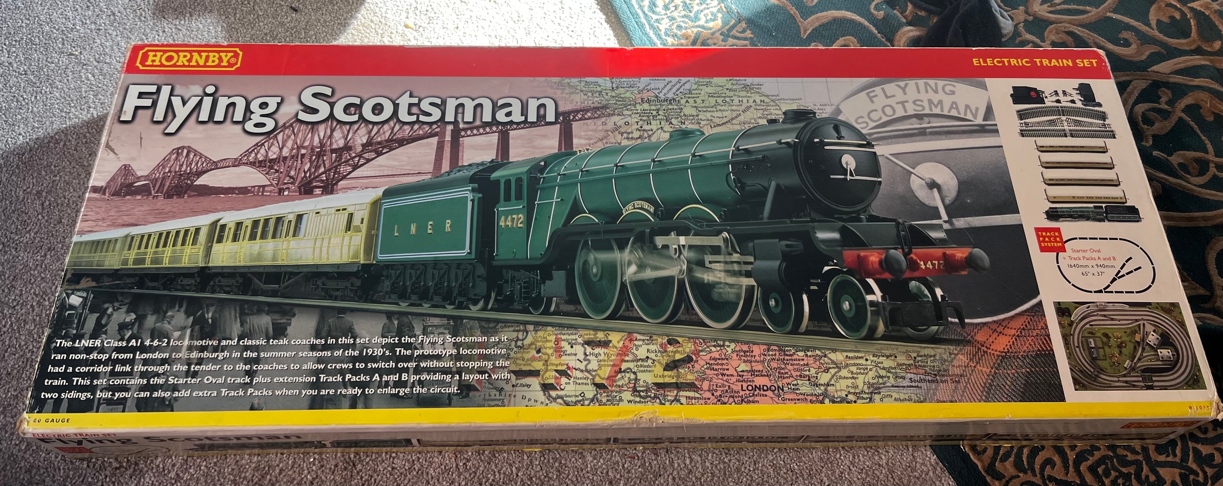 Hornby flying Scotsman electric train set 00 gaige
