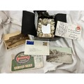 BOXED PHOTO FRAME (NEW) & OLD POSTCARDS WITH STAMPS