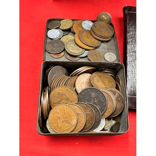 TIN OF OLD COINS