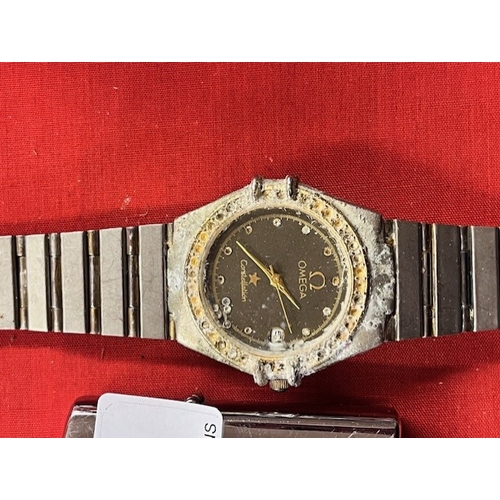 VINTAGE OMEGA DEVILLE CONSTELLATION WATCH(WATER DAMAGED)