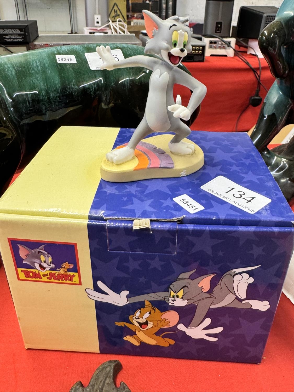 BOXED WEDGWOOD TOM & JERRY 'TOM' FIGURE